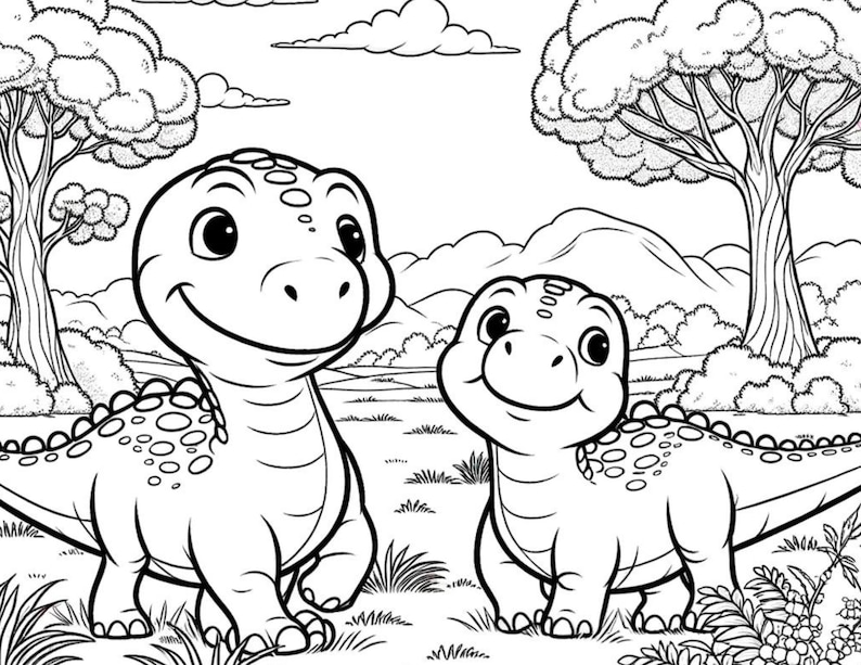 56 Dinosaur Coloring Pages |book | Kids Ages 4,5,6,7,8,9,10 | Fun ...