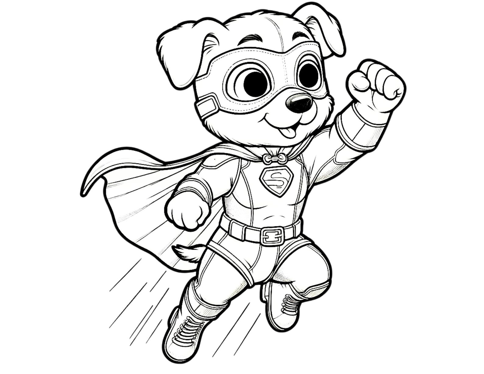 Superhero Puppy Coloring Book, Pages | Kids Adults| Dog Art Craft, Animal Lovers Gift, Age 3, 4 ...