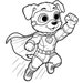Superhero Puppy Coloring Book, Pages | Kids Adults| Dog Art Craft ...