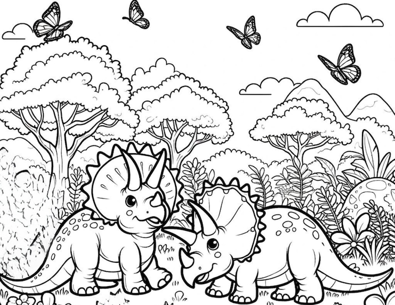 56 Dinosaur Coloring Pages |book | Kids Ages 4,5,6,7,8,9,10 | Fun ...