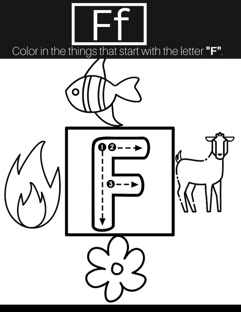 26 Printable Alphabet Coloring Pages Worksheets | Kids: Preschool ...