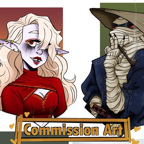 Custom Character Digital Art Commissions Cartoon Style | Etsy