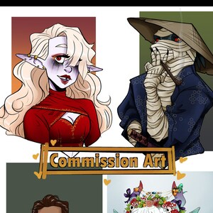 Custom Character Digital Art Commissions Cartoon Style | Etsy