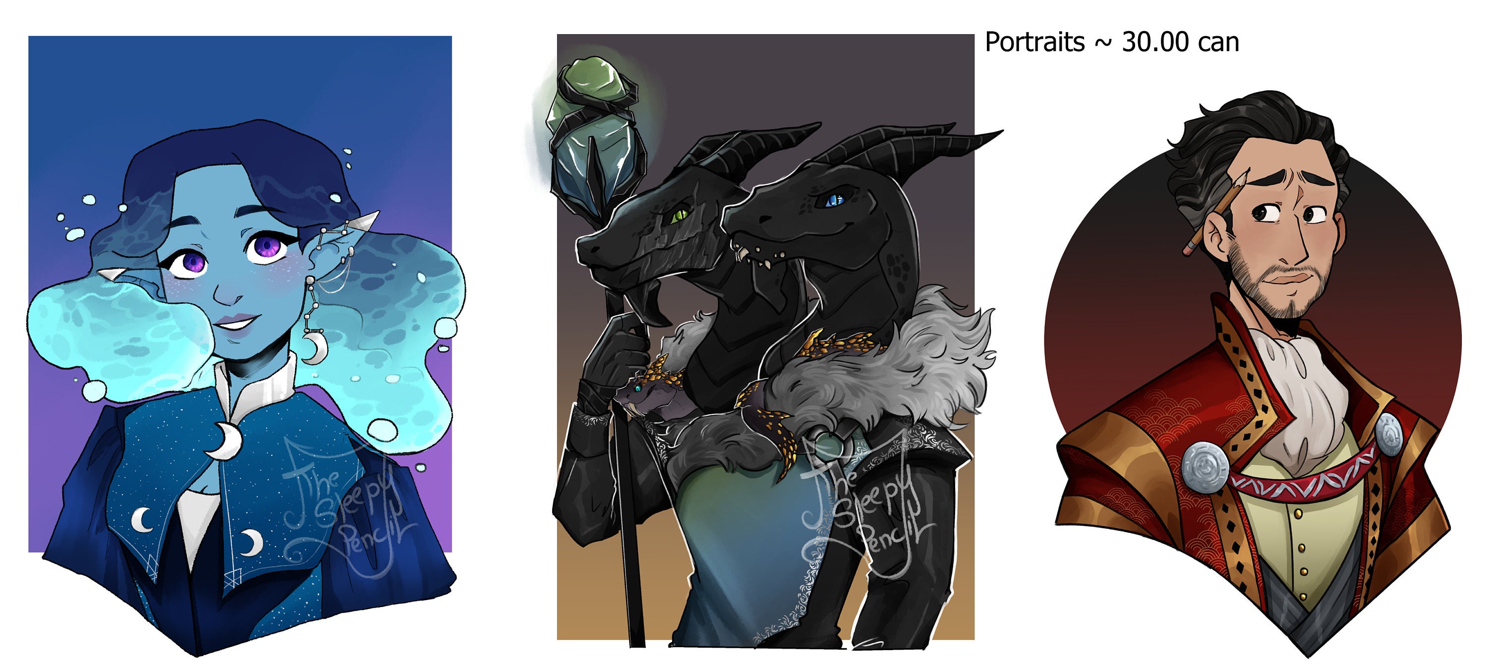 Custom Character Digital Art Commissions Cartoon Style - Etsy