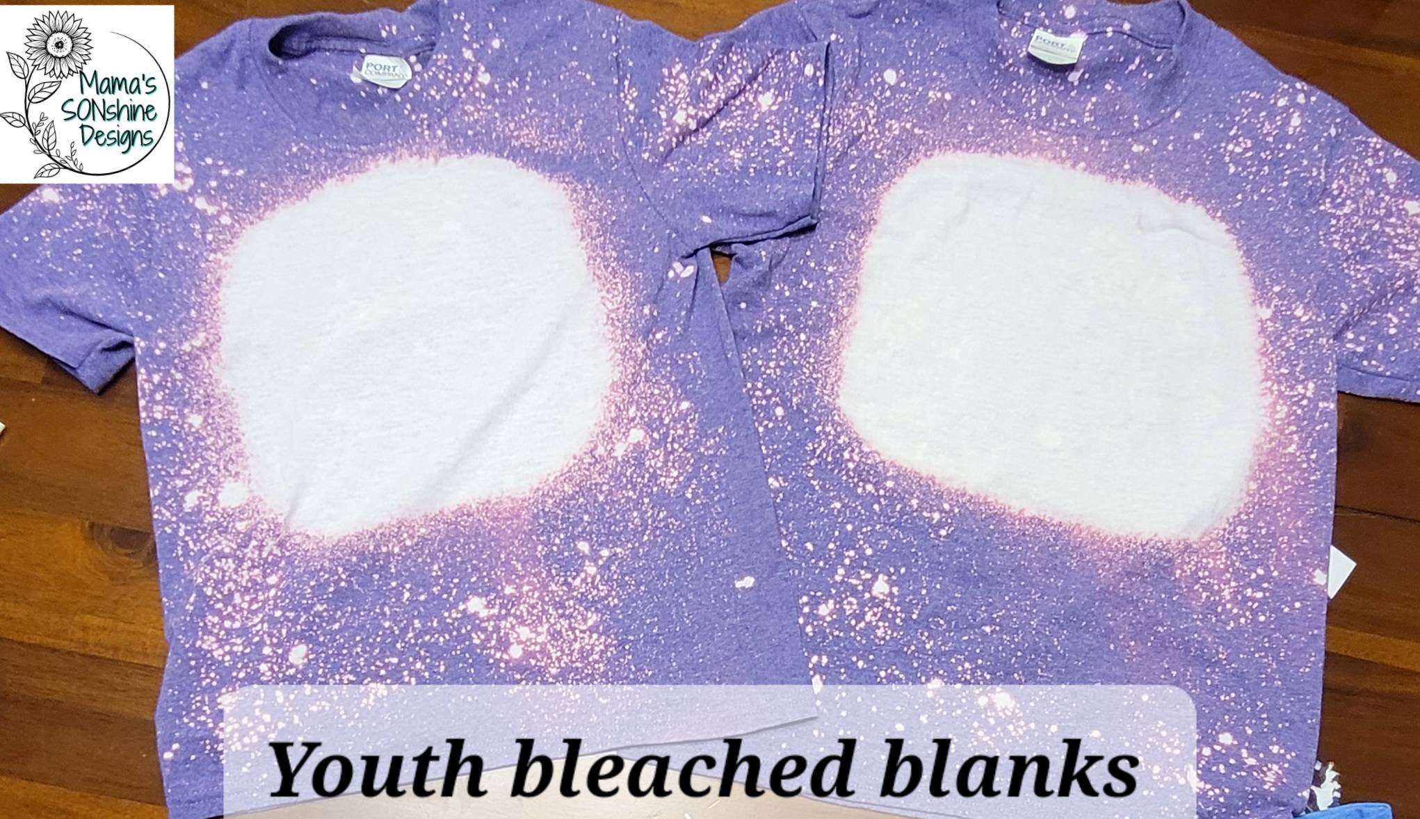 YOUTH Bleached Blank Tshirts for Sublimation Unisex Blanks - Etsy