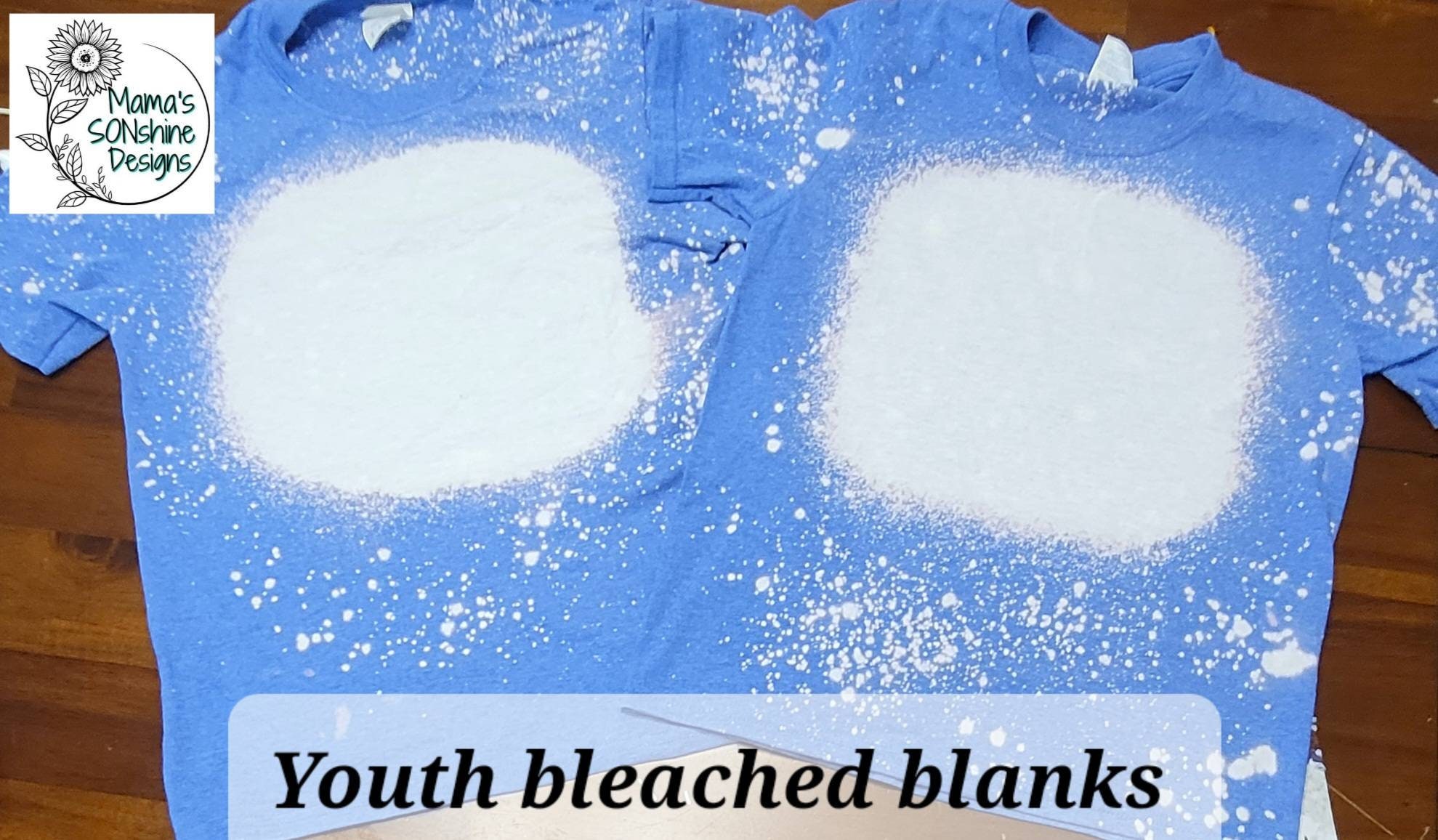 YOUTH Bleached Blank Tshirts for Sublimation Unisex Blanks - Etsy