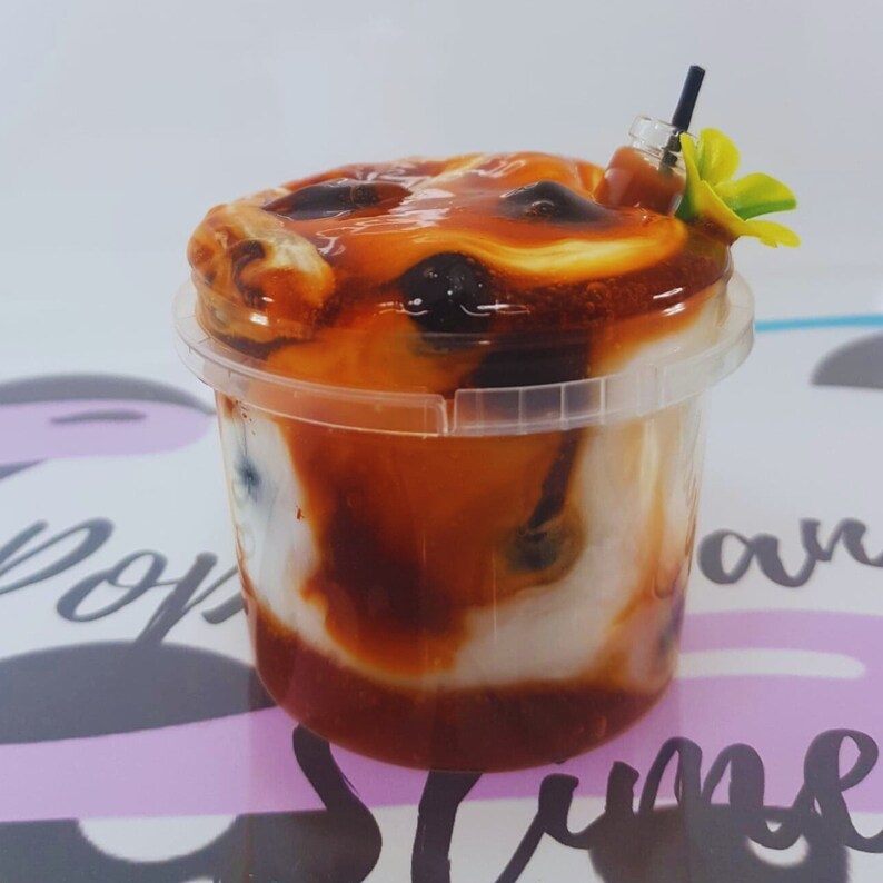 Milk Tea Boba Clay Slime Clear Slime - Etsy UK