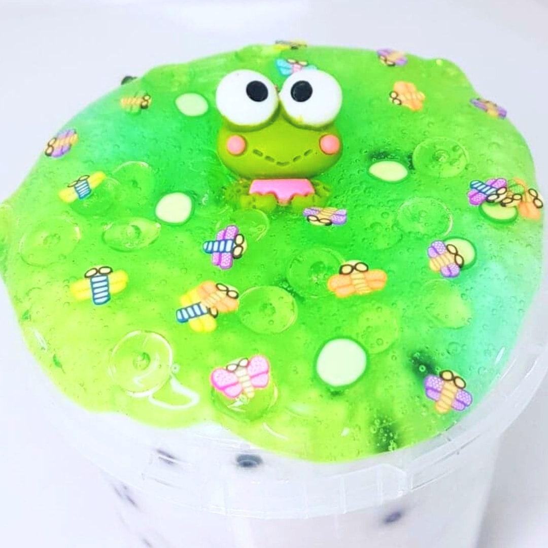 Frogs Eggs & Dragonflies Sensory, Textured, Cool, Scented, Green, Slime ...