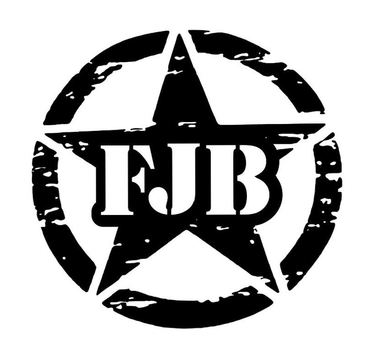 FJB Invasion Star Vinyl Decal - Etsy