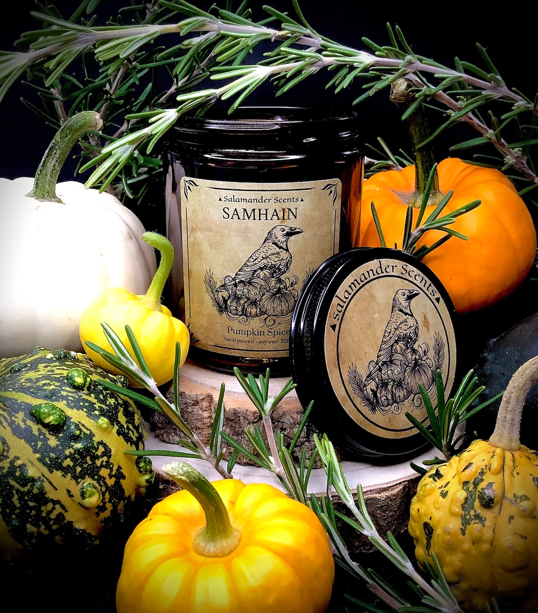 Samhain/halloween Candle - Etsy