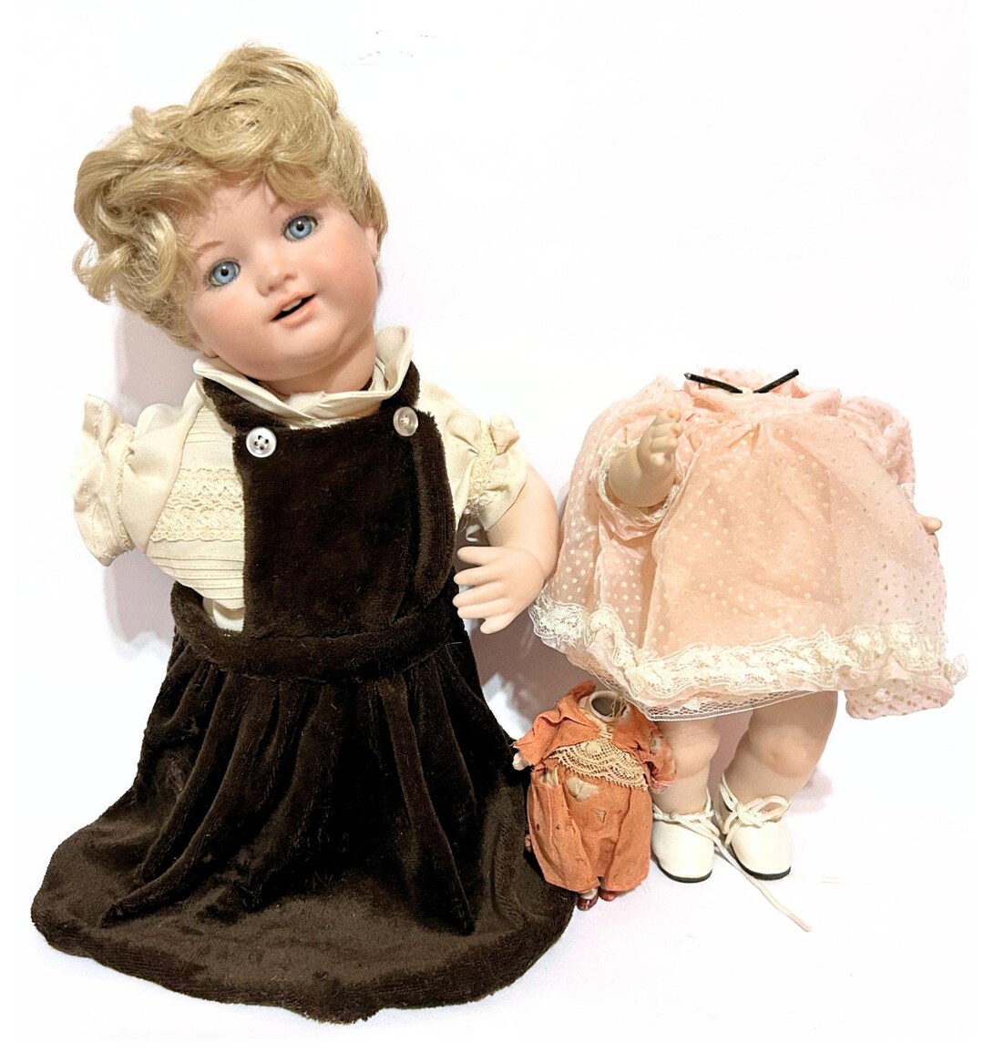 Vintage Simon & Halbig 126 Reproduction Bisque Doll W/ Missing Parts 2 ...