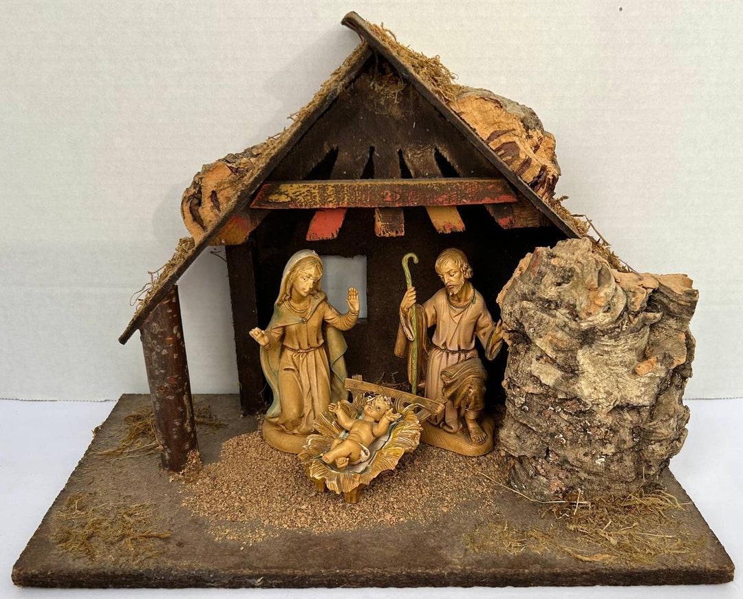 Vintage 5 Piece Fontanini Depose Nativity Spider Mark Made in Italy - Etsy
