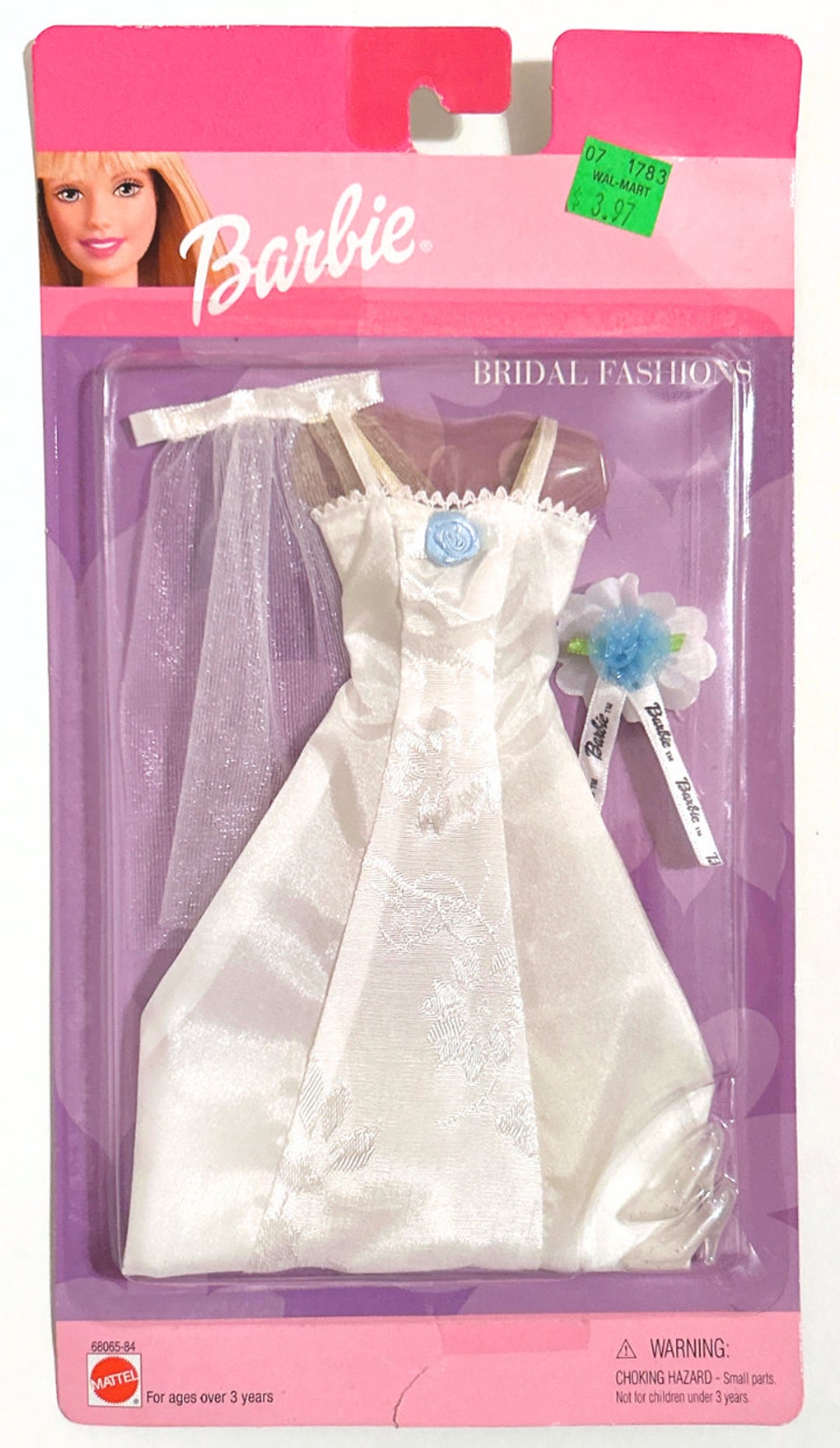 Vintage Barbie Bridal Fashion Outfit NIB Wedding Gown W/veil & Bouquet ...