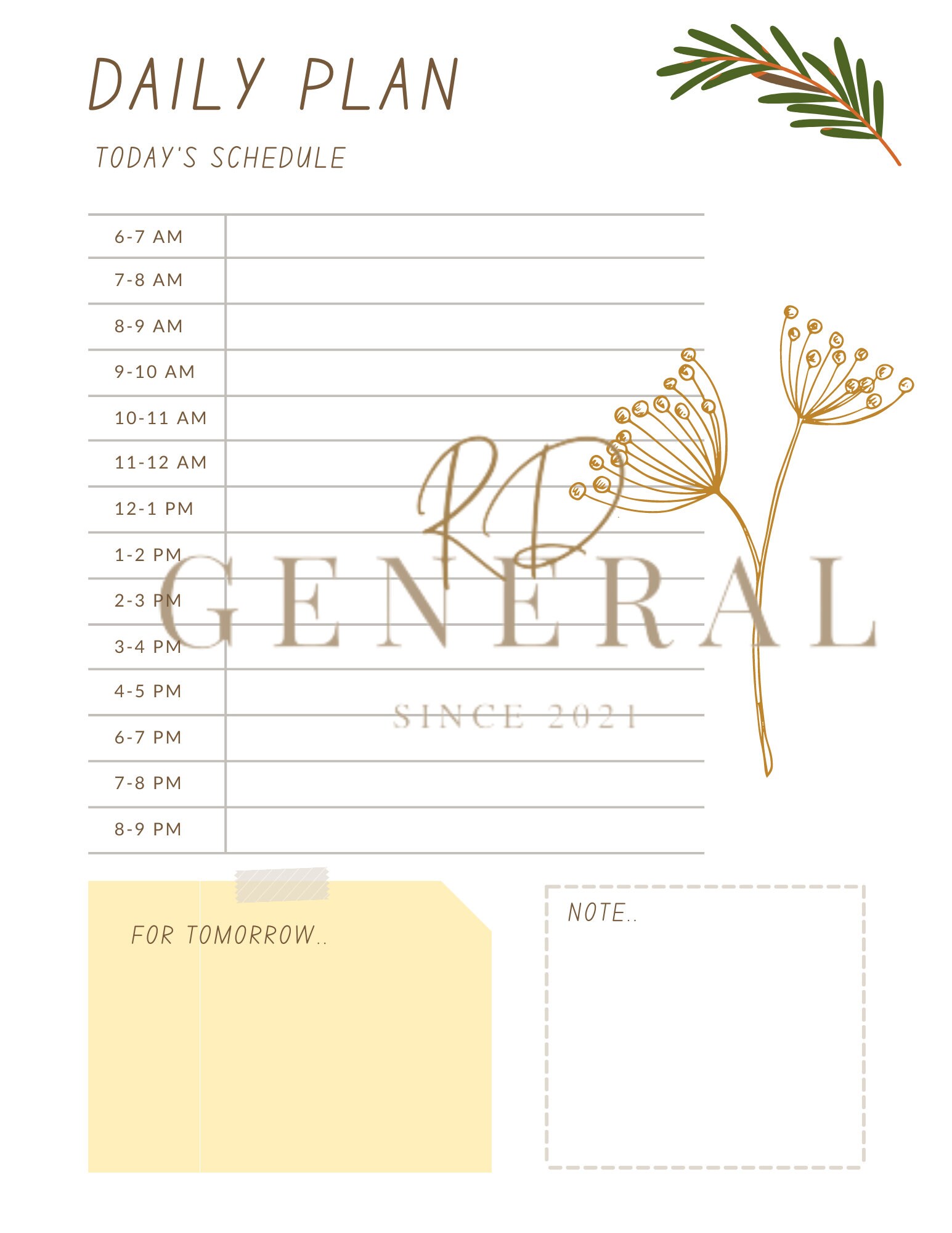 Daily Planner - Etsy