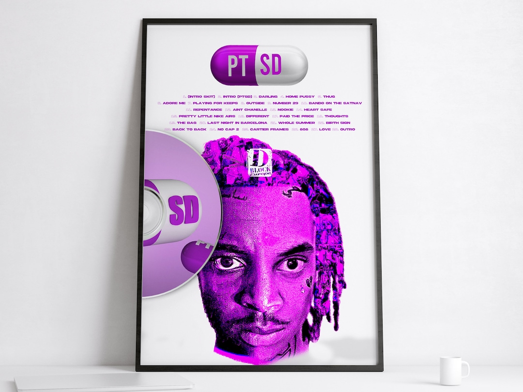 Dblockeurope ptsd Album Music Print Poster, Vinyl Record Plaque DBE ...