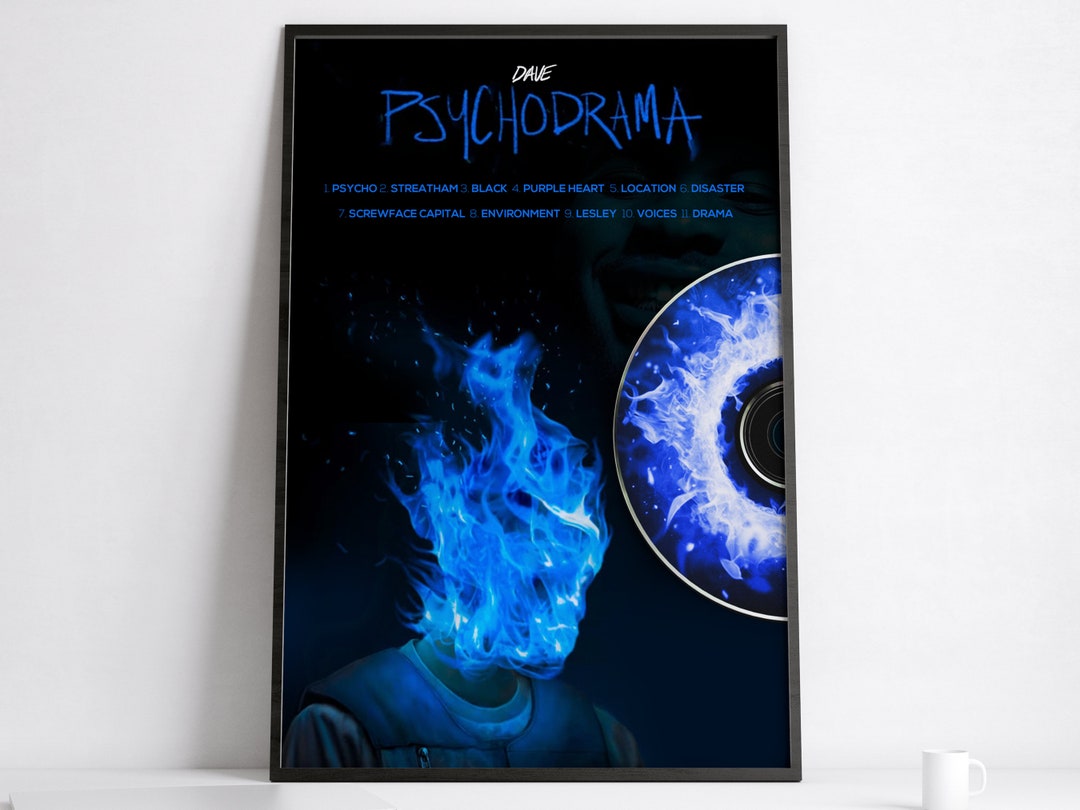 Dave Psychodrama Album Poster Print Santan Dave Fan Gift - Etsy