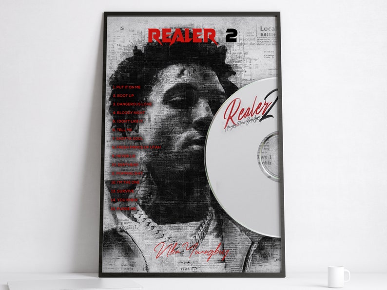 Youngboy Never Broke Again realer 2 Mixtape, Album Music Print Poster ...