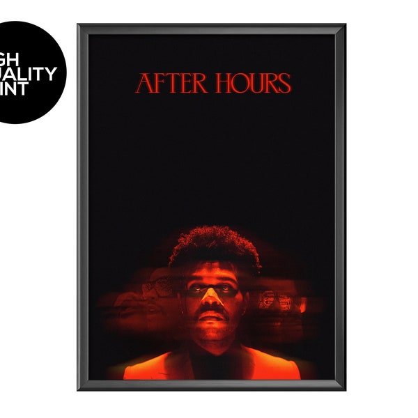The Weeknd Poster After Hours - Etsy