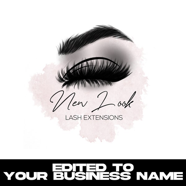 Lash Logo Design Pink - Etsy