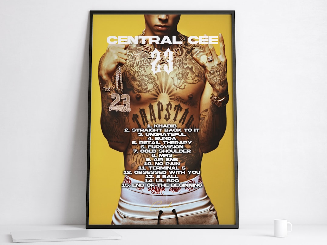 Central Cee 23 Twenty Three Print POSTER Album Tracklist - Etsy