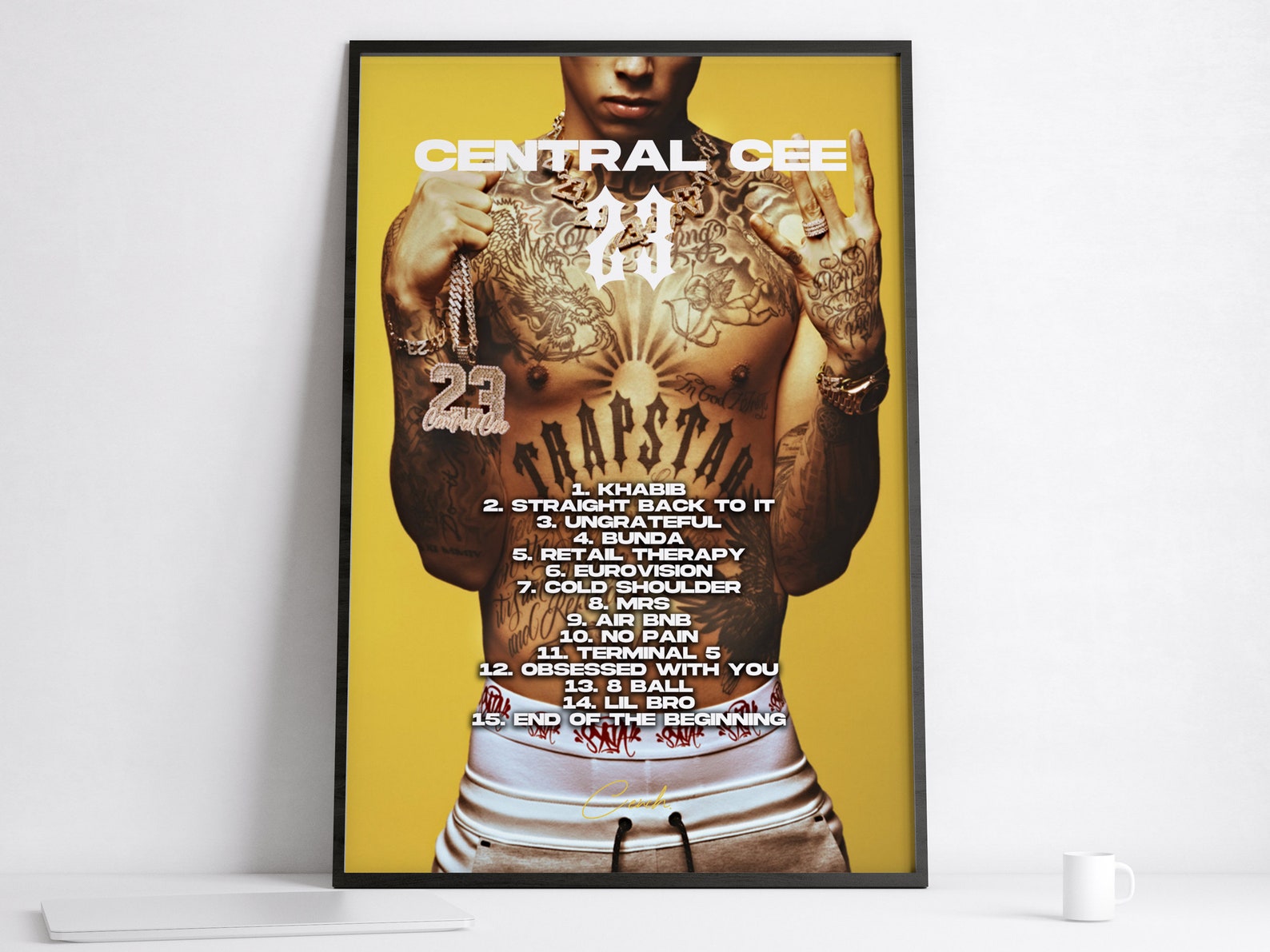 Central Cee 23 Twenty Three Print POSTER Album Tracklist - Etsy