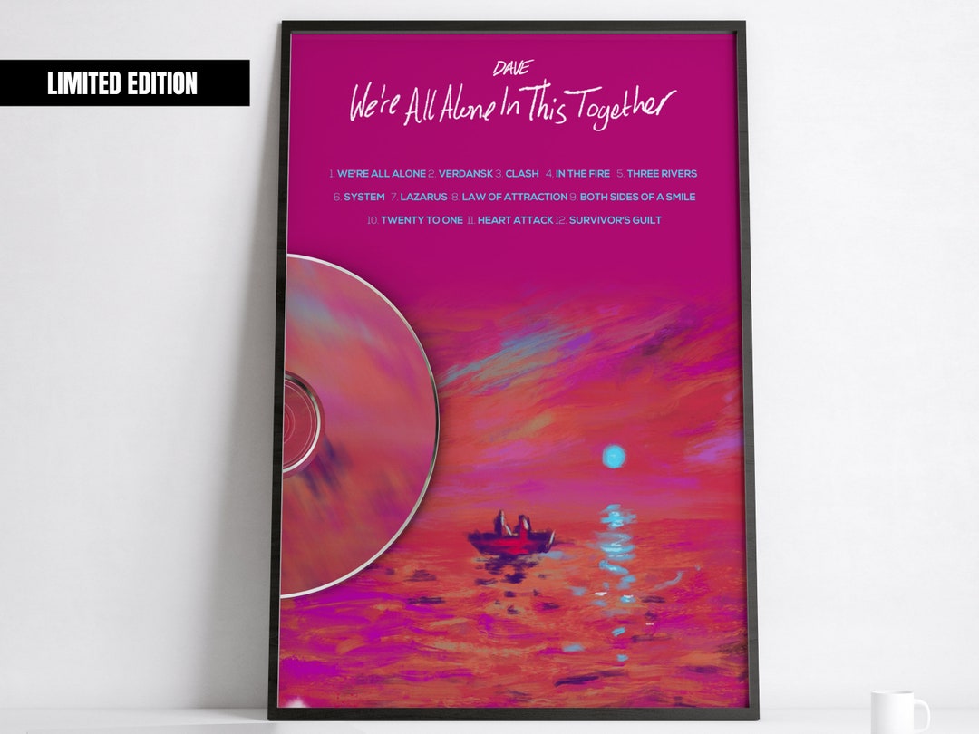 Dave We're All Alone in This Together Album Poster Print Santan Dave ...