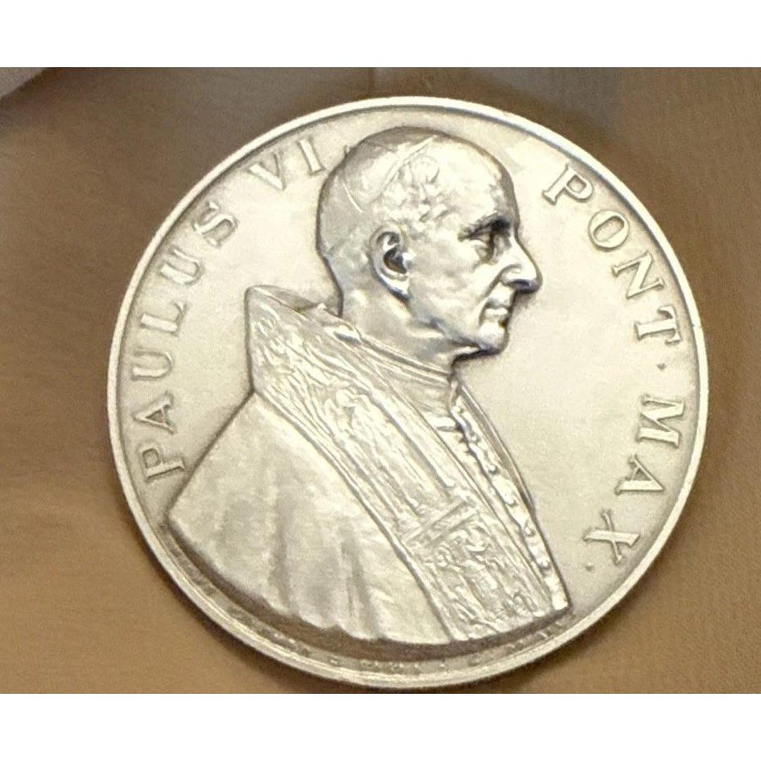 Paulus VI Pont Max Petrus Religious Medal 1964 Catholic Commemorative ...