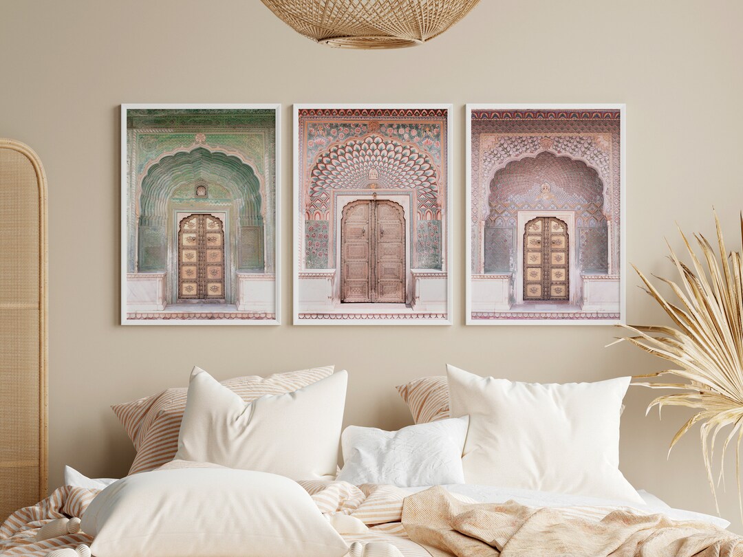 PASTEL INDIAN DOORS | Set of 3 | Instant Download Digital Prints ...