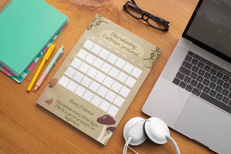 Microdosing Schedule Printable, Instant Download, Fadiman Protocol ...