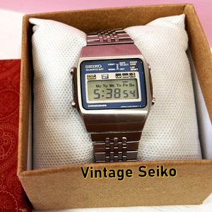 Rare Seiko Lc Chronograph / A128-5000 / 1978 Seiko 12kt Silver Color ...