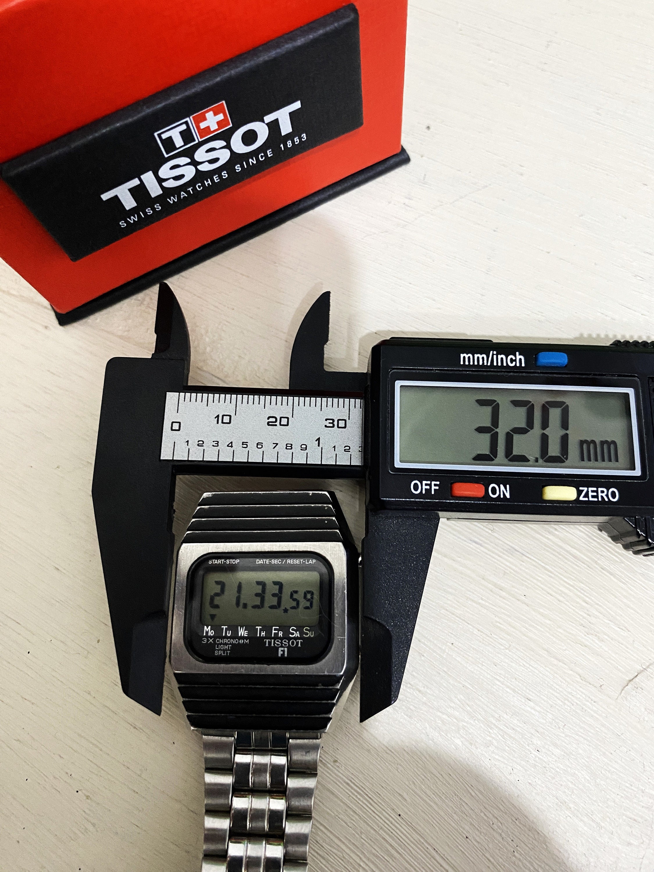 Very RARE Tissot F1 LCD Formula Watch 97010 Digital / Very Good ...