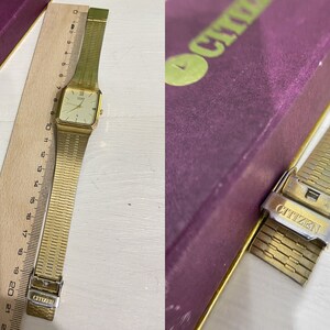 Vintage Citizen 3810-S01353 Men's Wrist Watch/ Gold Color/ New Battery ...