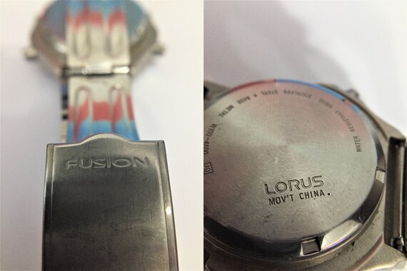 RARE Lorus WAtch Fusion Vividigi Digital 90s /W100-… - Gem
