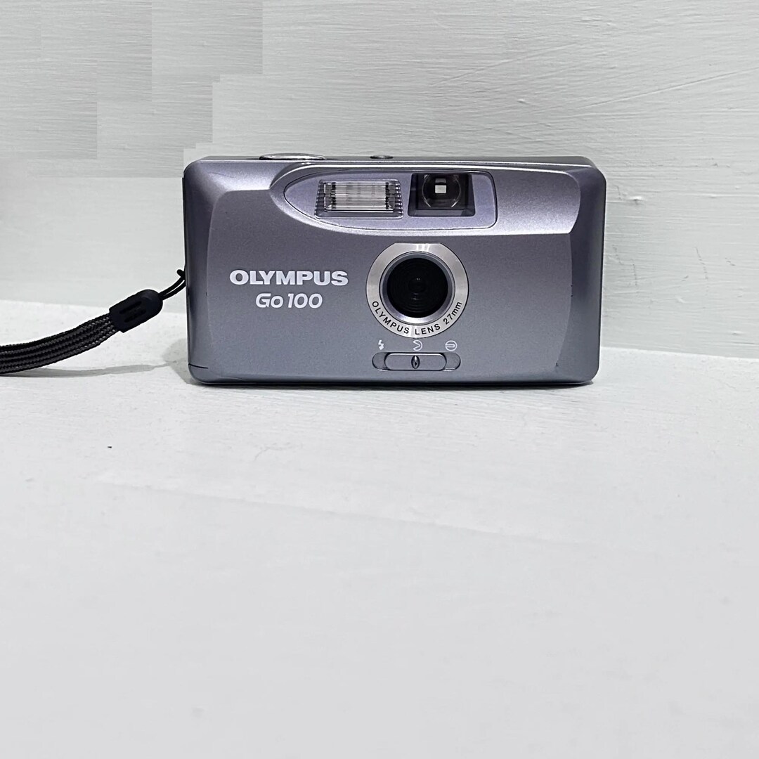 Vintage Olympus Go 100 Compact Camera/ With Battery/ Point and Shot ...