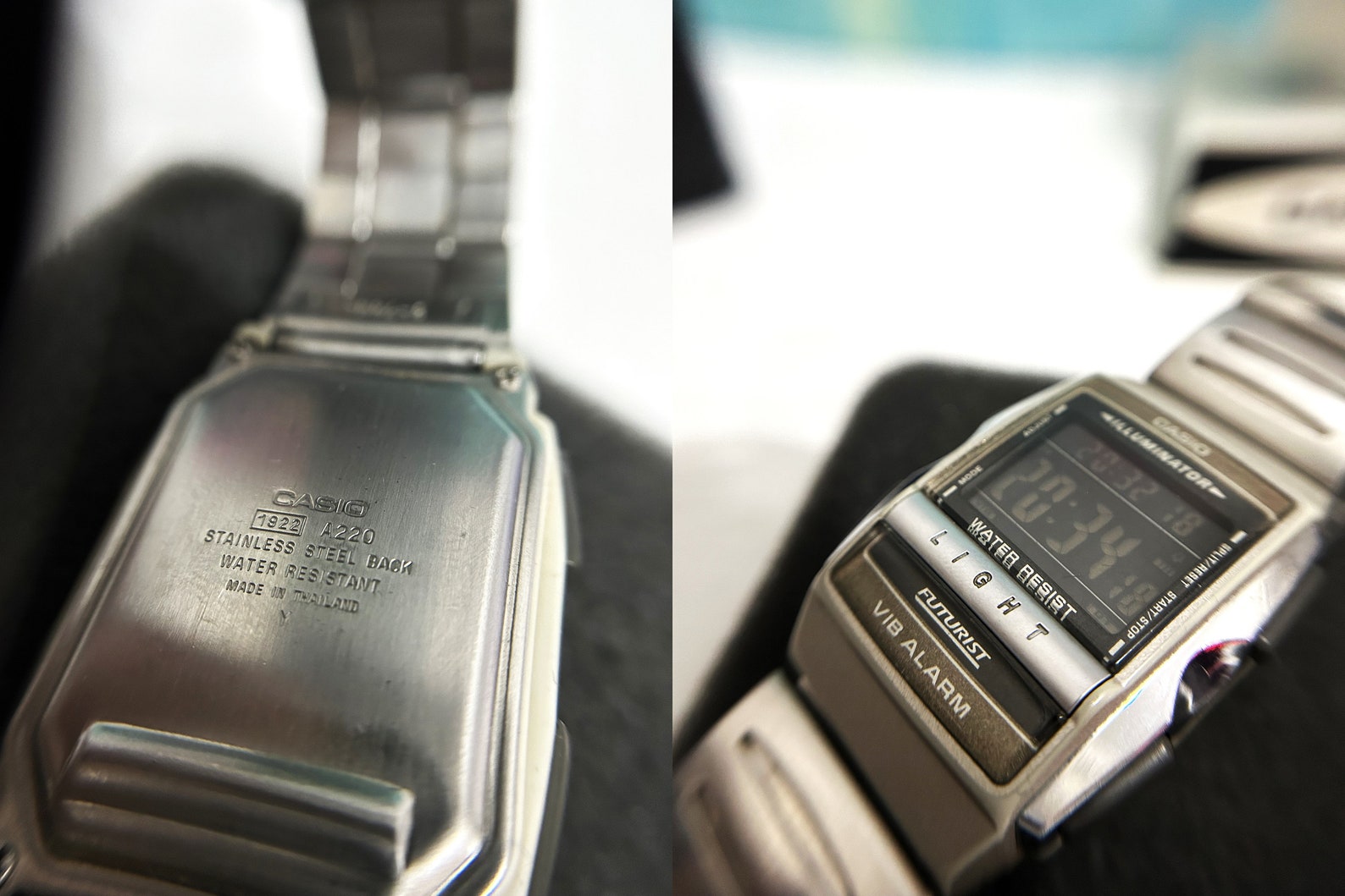 Casio A-220 Mod 1922/ Retro Casio /illuminator Vibrating Alarm/ Digital ...