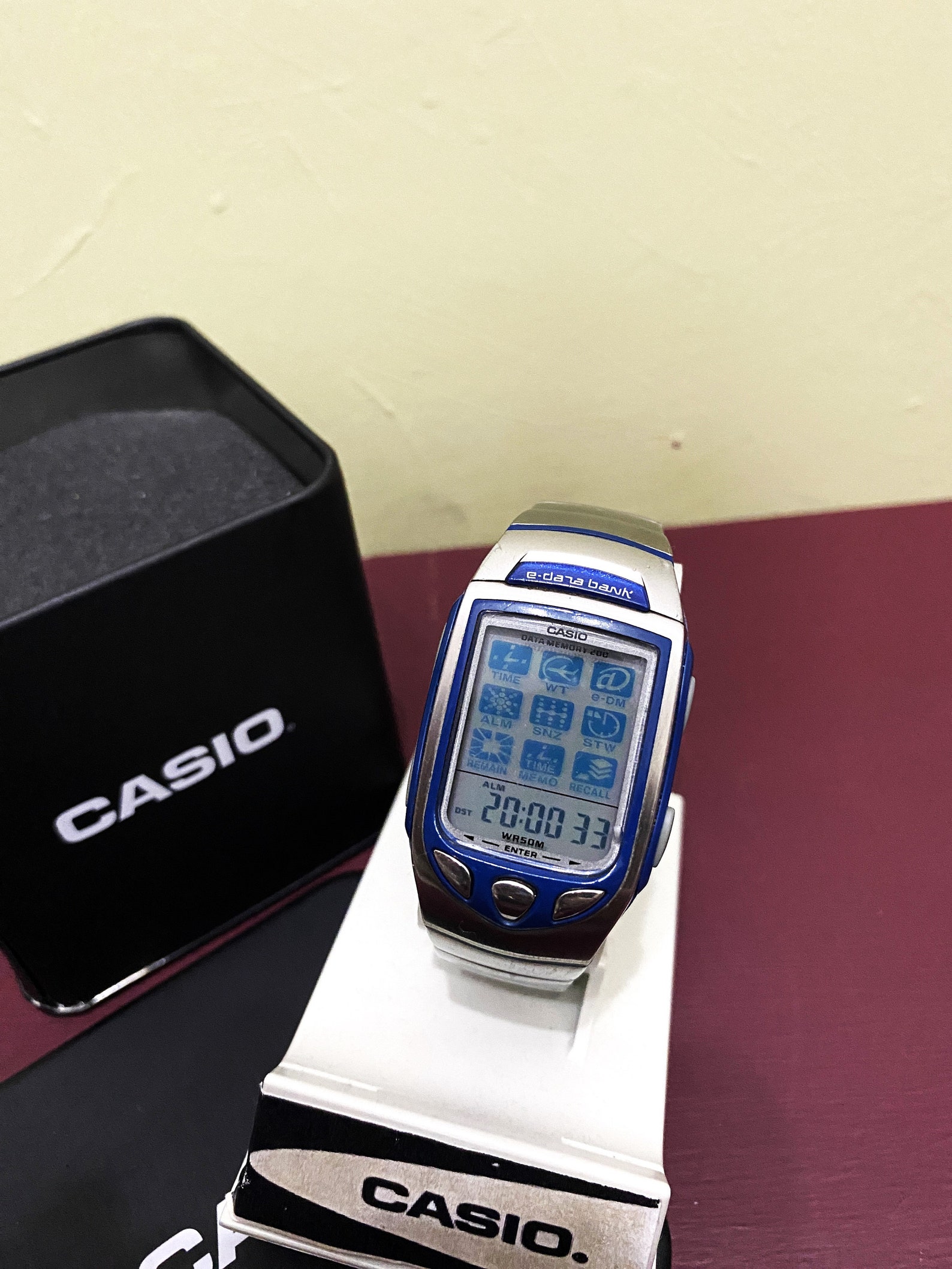 Vintage Casio EDB-701 E-data Bank Watch/ Very Good Condition/ Original ...