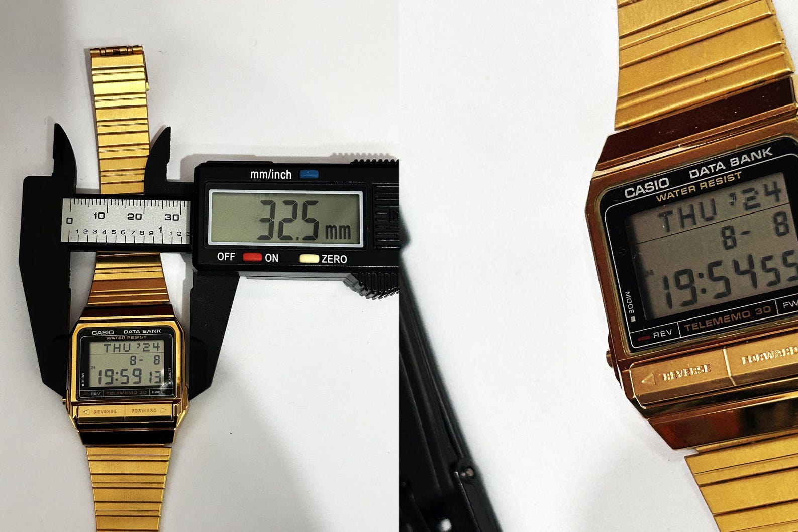 RARE GOLD Tone Casio DB-310 Data Bank Watch Module 871/data Bank ...