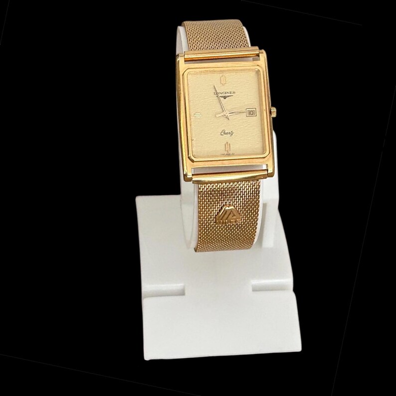 ULTRA RARE Vintage Longines Wittnauer St. Moritz, Tank, Quartz Cal. 152 ...