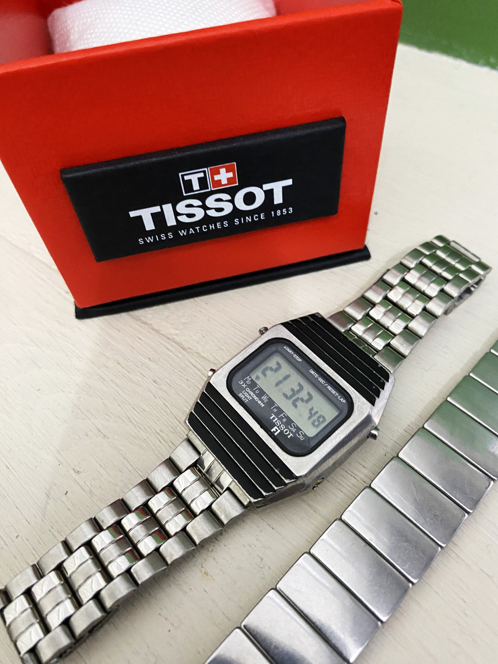 Very RARE Tissot F1 LCD Formula Watch 97010 Digital / Very Good ...