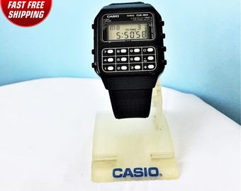 Casio Calculator Watch With Green Screen Mod CA-53W-1ER - Etsy