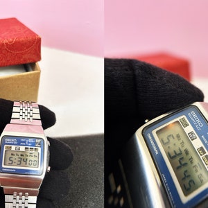 Rare Seiko Lc Chronograph / A128-5000 / 1978 Seiko 12kt Silver Color ...