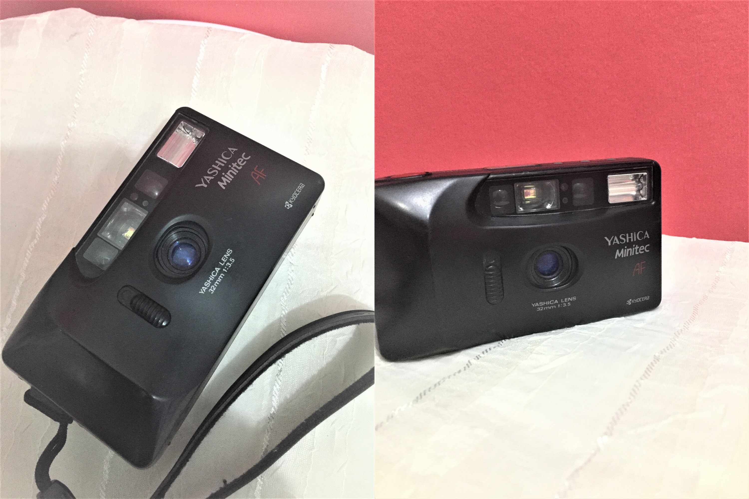 Vintage Yashica Minitec AF 35mm/ With Battery/compact Film Camera/ Date ...