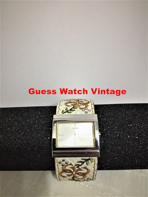 Guess Watch Vintage Very Rare/1980s / Embroidered Rea… - Gem