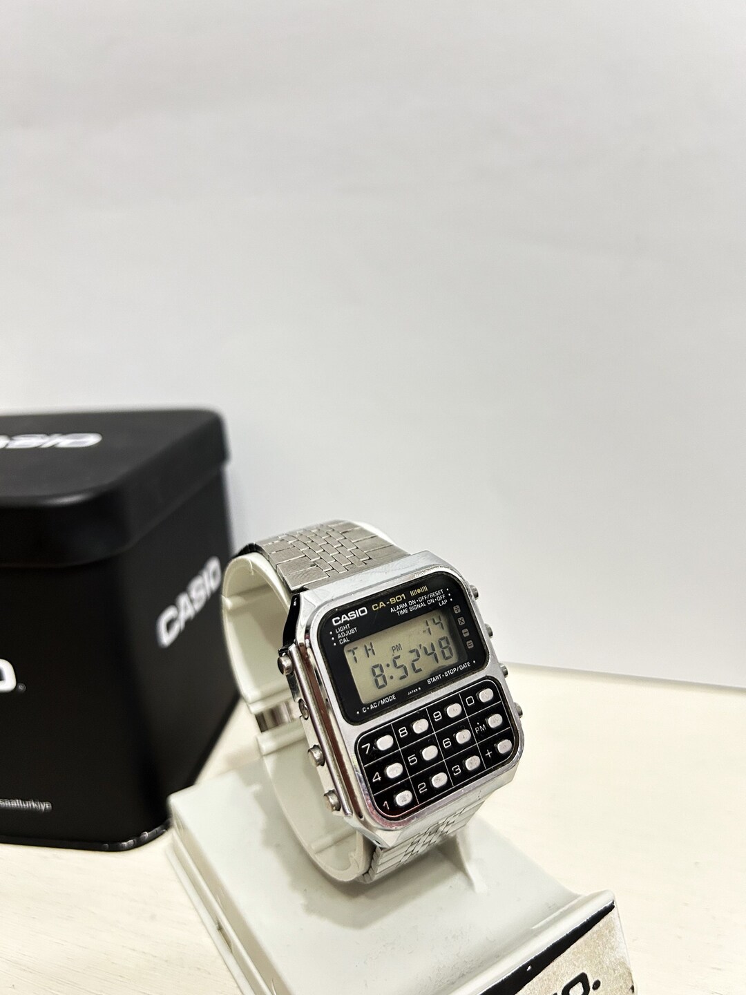 Casio CA-901 Black Model Game Calculator Watch Module 134 Very Good ...