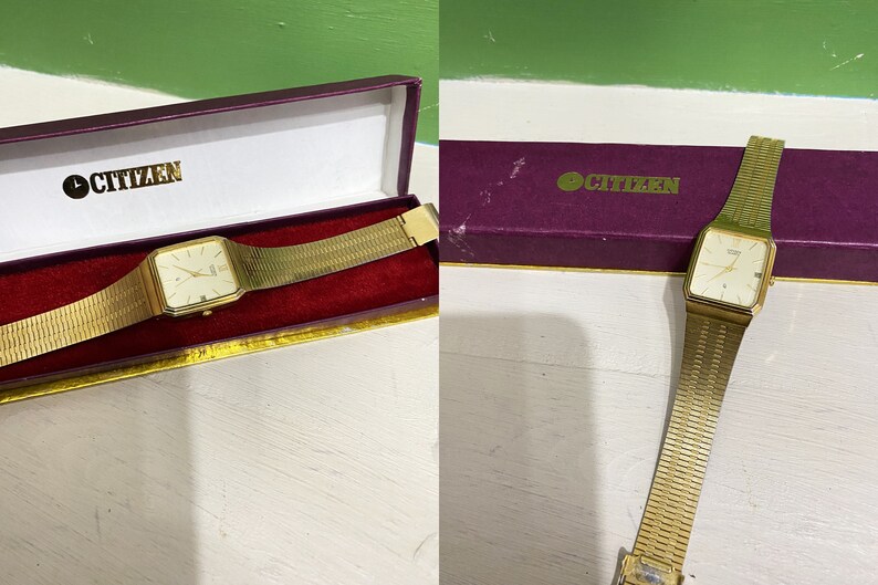 Vintage Citizen 3810-S01353 Men's Wrist Watch/ Gold Color/ - Etsy