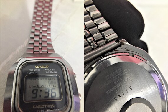 RARE Casio Casiotron S-14 X-1S/ Watch Mens Digital LC… - Gem