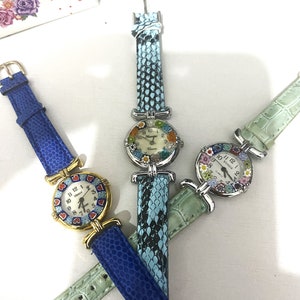 Set of 3 Murano Glass venice Women's Watch/ Very Good Condition ...