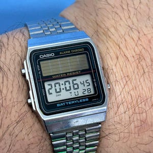 Casio AL-180 Watch Vinatge Batteryless. Vintage Retro/ Pilot Swiss Gift ...
