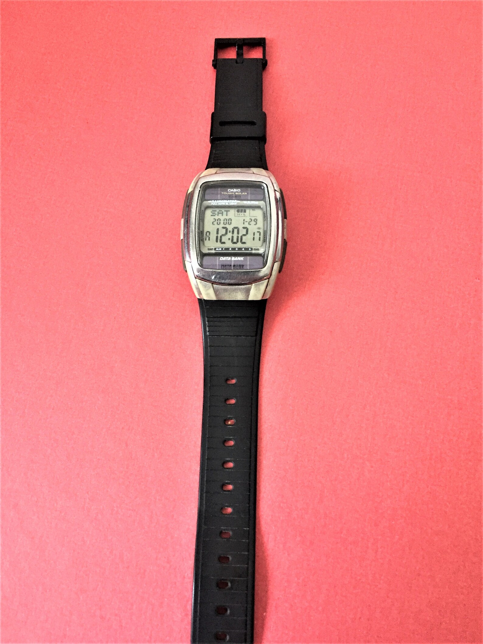 Vintage Casio DB-E30 Databank/ Solar Men's Wristwatch/digital Gray Dial ...