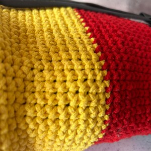Knitted Bag Handmade German Flag Transformer Back, Shoulder, Cross Use ...